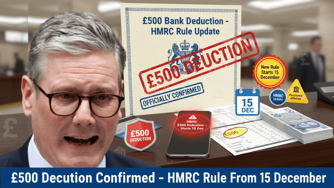 HMRC Officially Confirms £500 Bank Deduction for Pensioners – New Rule ...